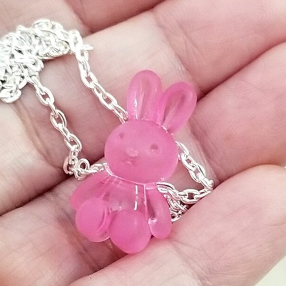Handmade | Jewelry | Bunny Necklace Rabbit Necklace Easter Bunny Easter ...
